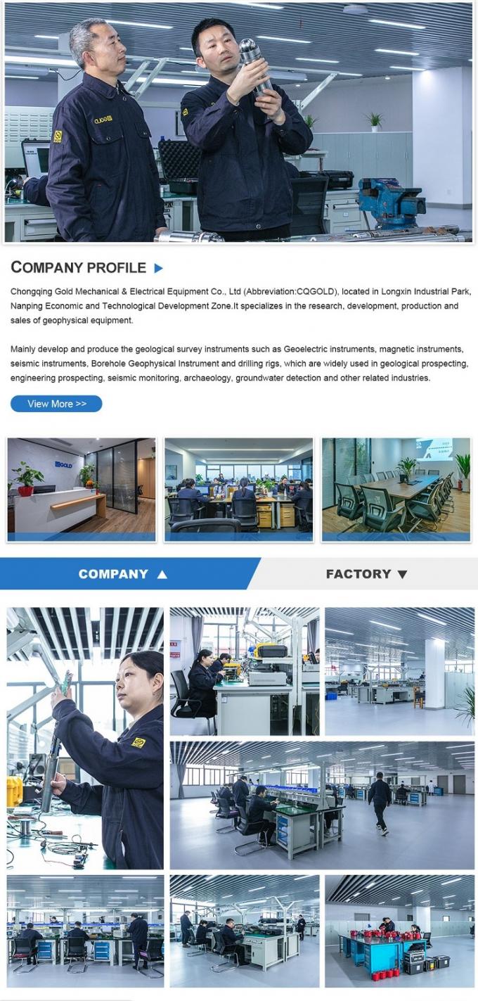 Rotary Borehole Inspection Camera Weatherproof Deep Water Well Camera 1000m