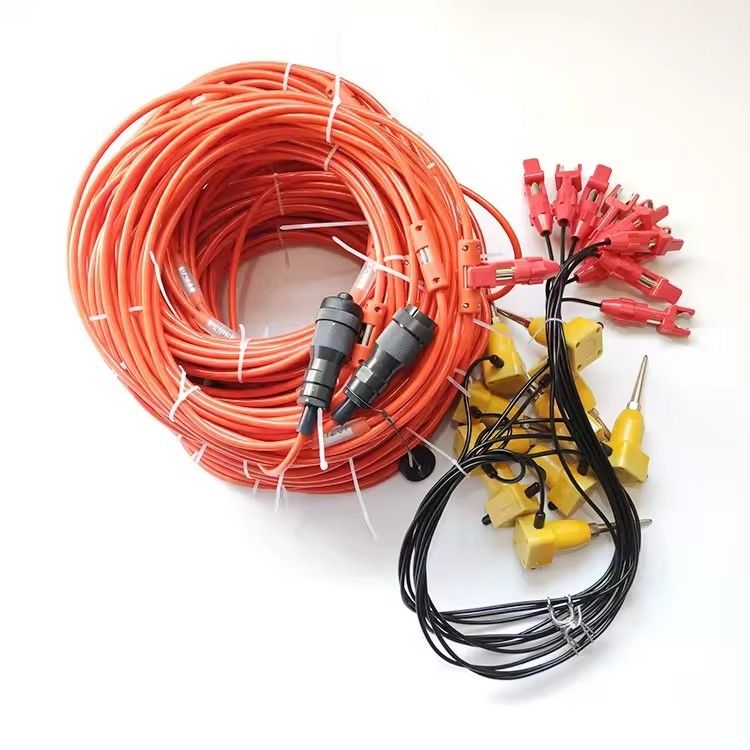 12 Channels Seismic Cable With 12 Split Spring Take-out Ordinary Type ...