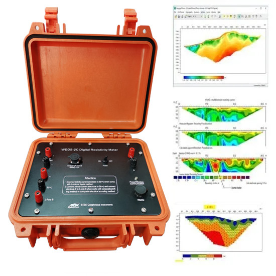 Soil Resistivity Measurement Methods DC Meter 4 Wire Resistance Meter