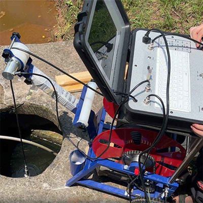 12 Inch Underground Camera With 360 Degree Rotary Borehole Inspection ...