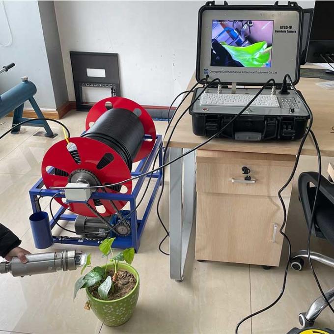 Rotary Borehole Inspection Camera Weatherproof Deep Water Well Camera 1000m