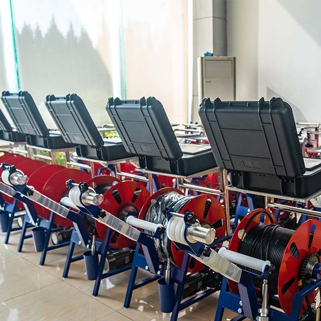 Vertical Underground Downhole Inspection Camera Keyboard 12” Screen