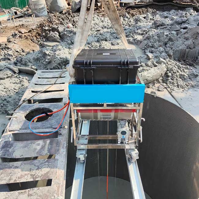 Underground Pile Testing Instrument Non Destructive Groove Ultrasonic ...