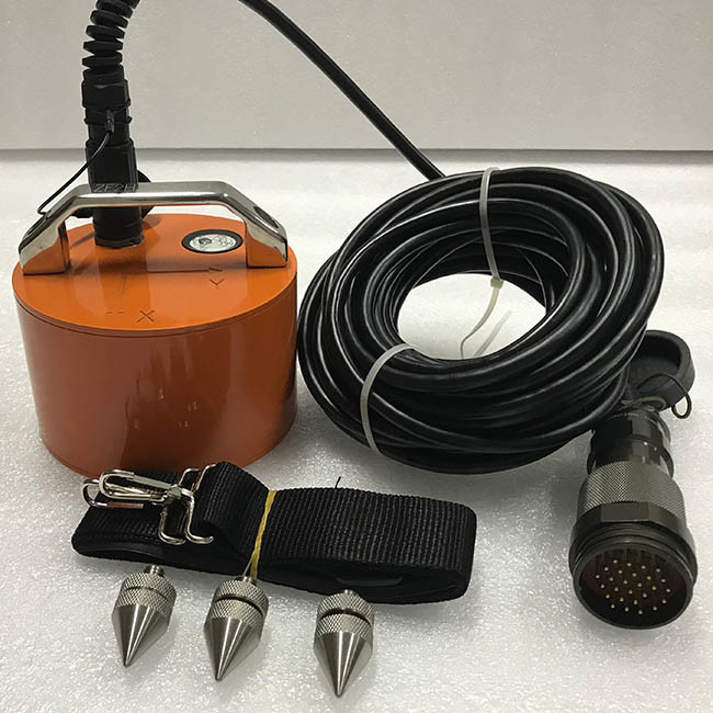 2HZ Three Component Geophone Seismic Sensor For Deep Exploration